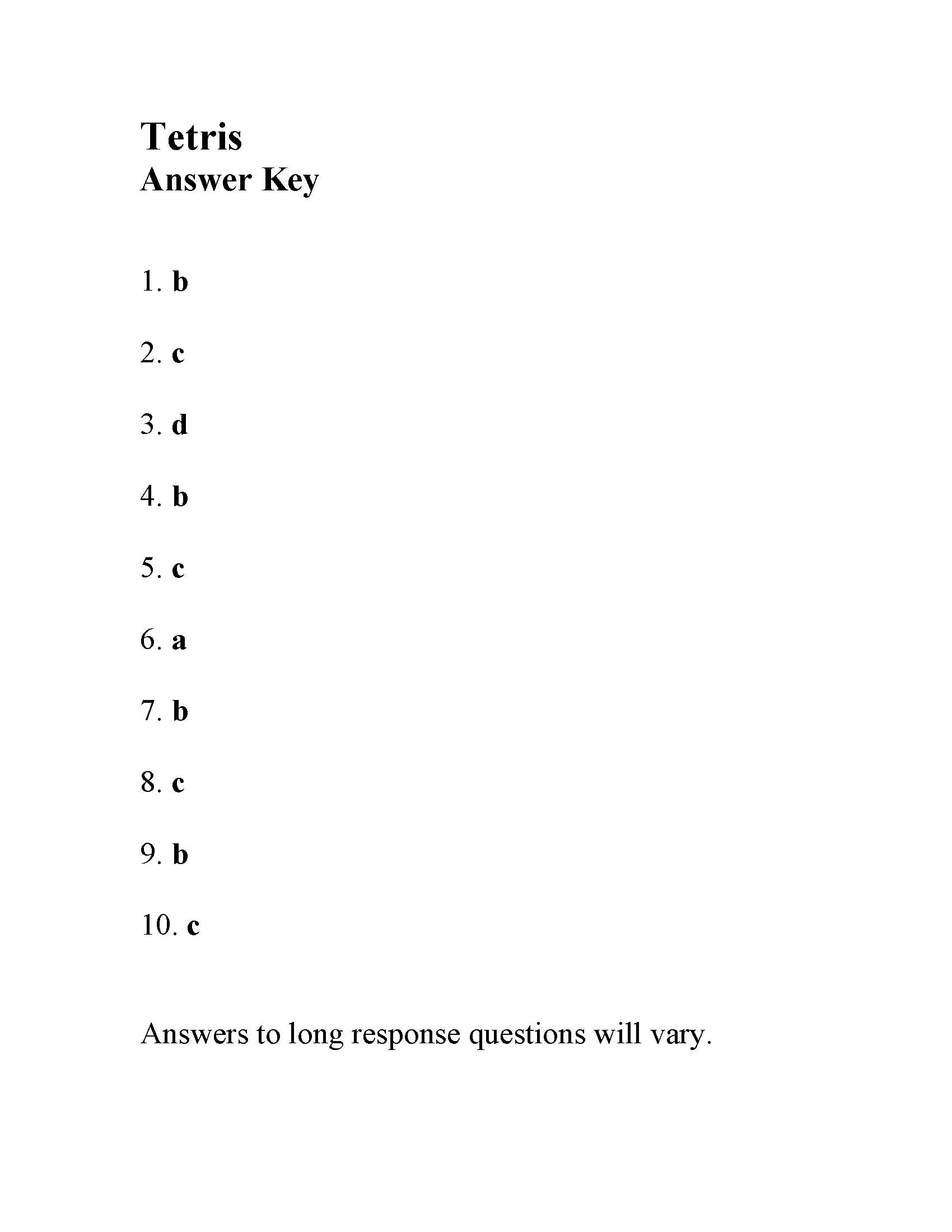 Tetris Nonfiction Reading Activity Tetris Nonfiction Reading Activity