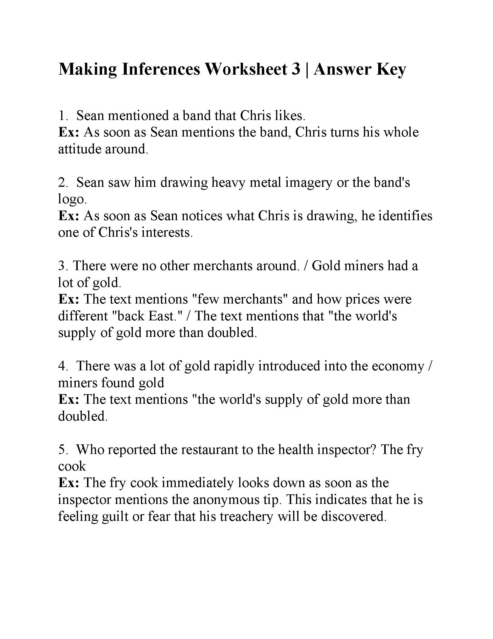 Teachers Cafe Math Worksheet