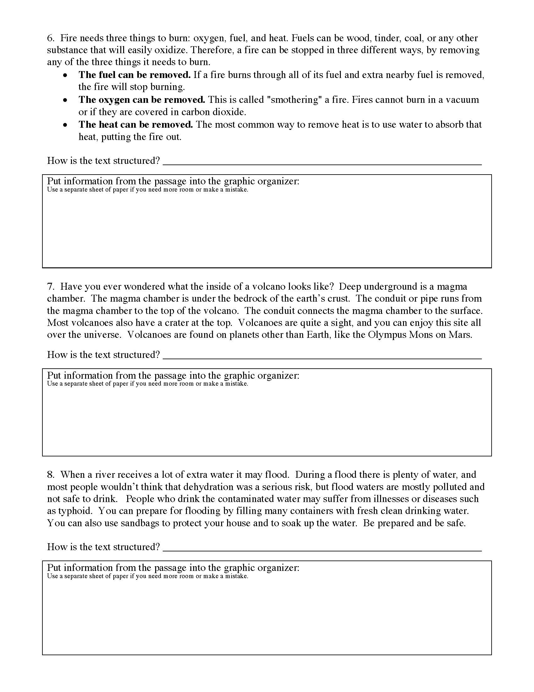 Ereading Worksheets Text Structure Text Structure Mini Lesson